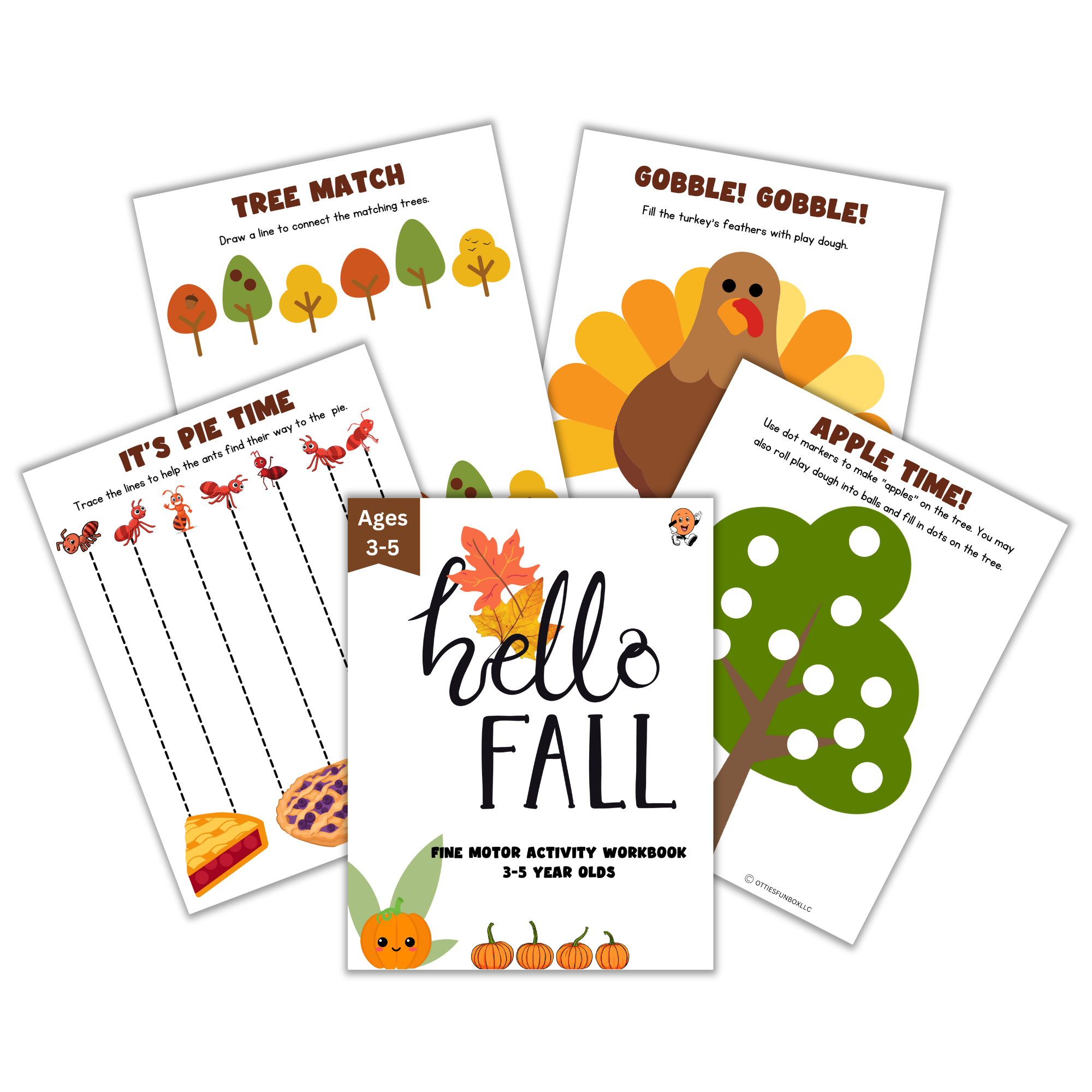 Fall Fine Motor Workbook - Ottie's Fun Box