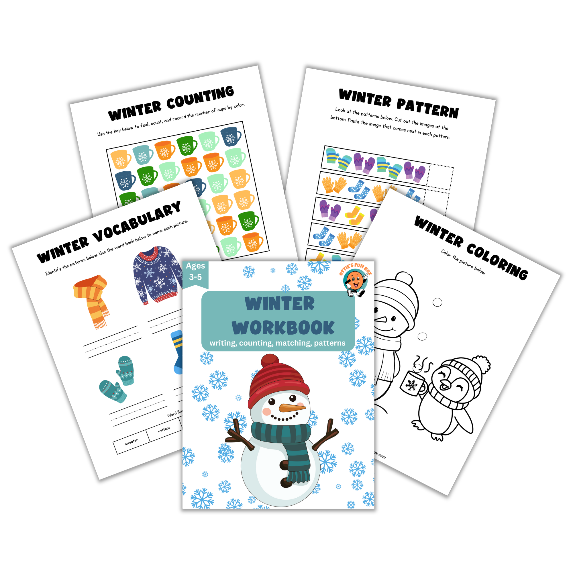 Winter Workbook - Ottie's Fun Box