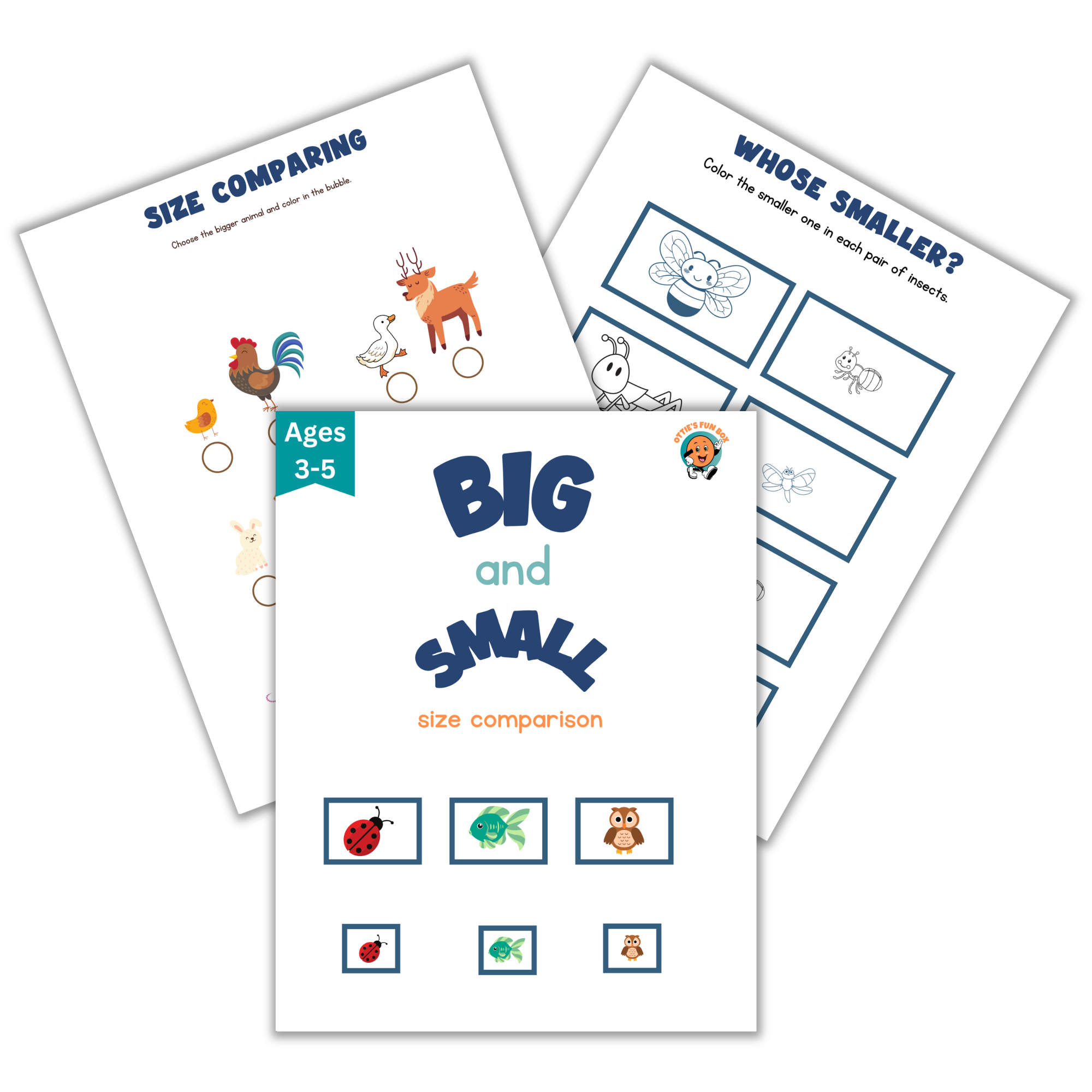 Big and Small Workbook - Ottie's Fun Box