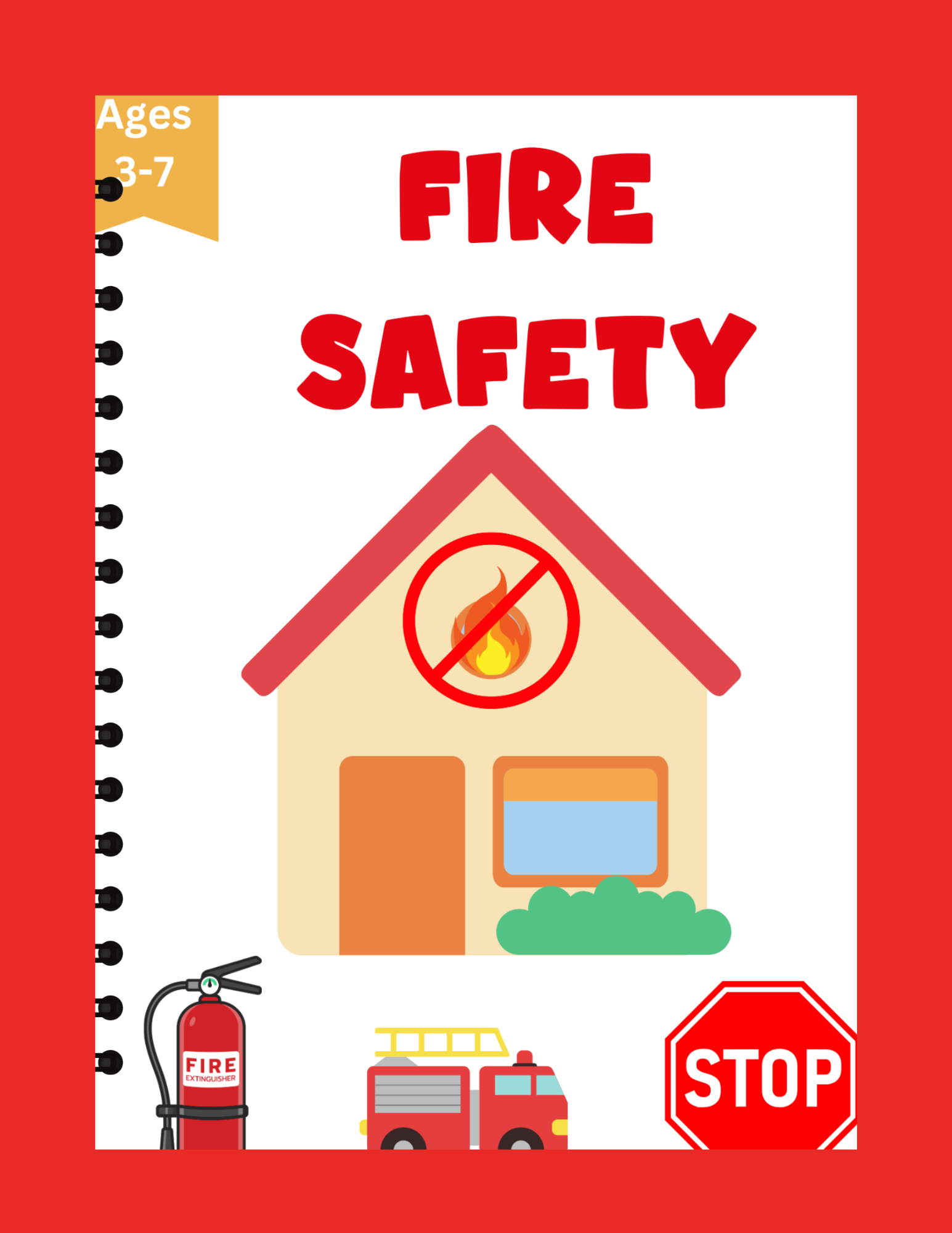 Fire Safety Activity Workbook - Ottie's Fun Box